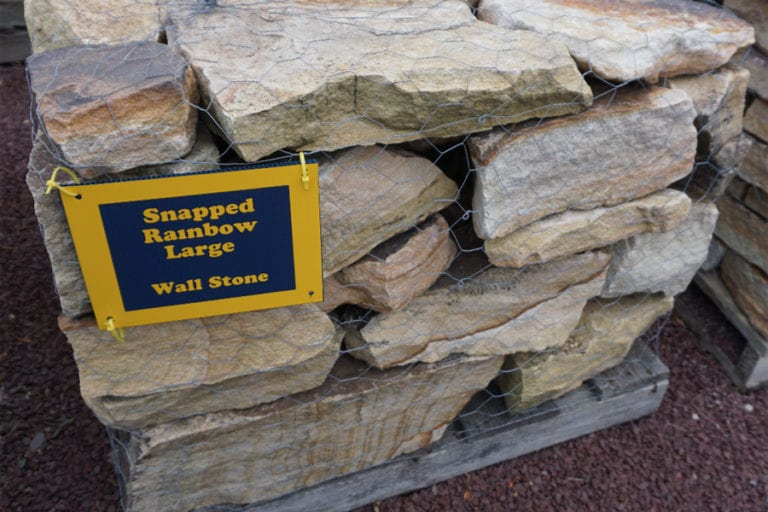 Snapped Rainbow Wall Stone - Colorful stone that is easy to work with