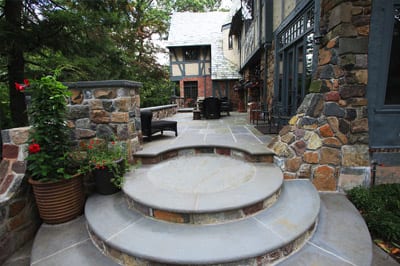 Blue-Blue-Bluestone-Steps-and-Patio - Wicki Wholesale Stone, Inc.